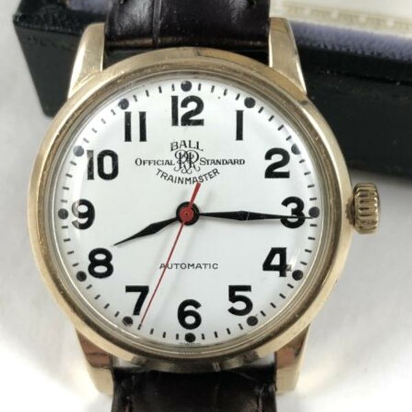 BALL Official Standard Trainmaster 10k GF Automatic Wrist Watch. 25 ...