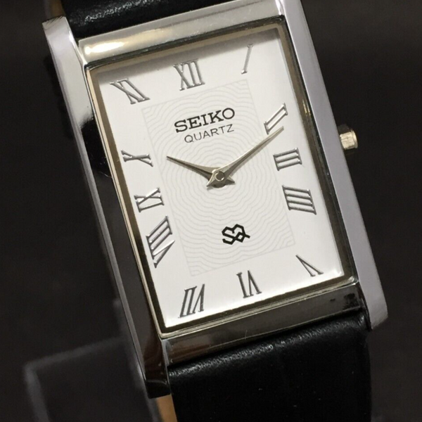 Seiko Quartz Slim Men's Japanese Wrist Watch Roman Number Dial S S ...