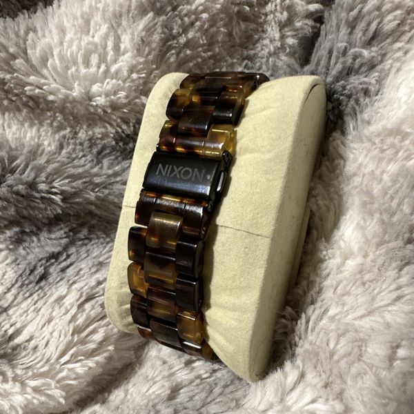 Nixon The Time Teller Acetate Bracelet Watch, 40mm Tortoise - Works ...