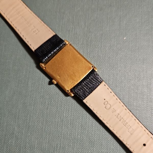 Vintage PIAGET 18KT TANK REF 9298 WHITE ROMAN DIAL WATCH | WatchCharts ...