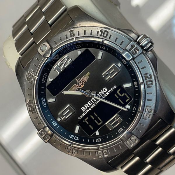 Breitling Aerospace Advantage E79362 Black dial excellent condition w ...