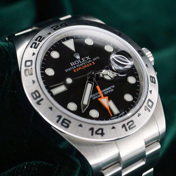 FSOT: Rolex Explorer II GMT Black Orange Arrow Stainless Steel MINT ...