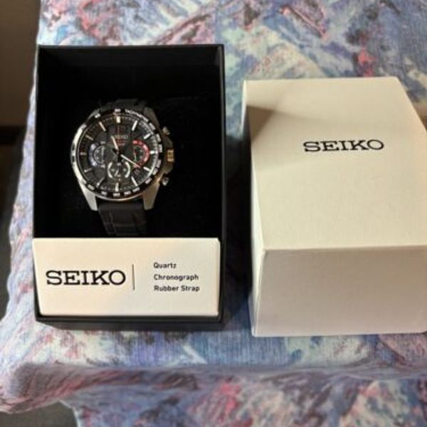 Seiko Essentials SSB347 44mm Stainless Steel Case Menâ s Watch ...