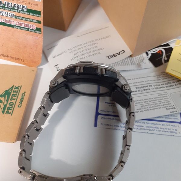 Casio Pro Trek Men's Wristwatch Titanium (PRW-2500T-7ER) TOUGH SOLAR ...