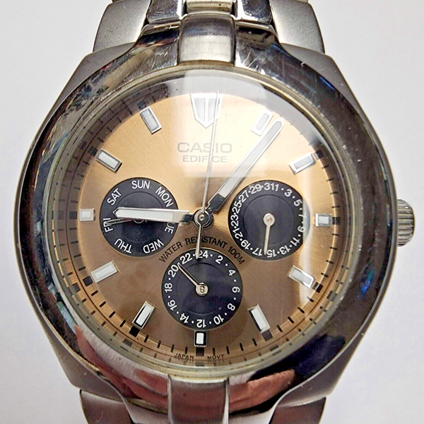 CASIO EDIFICE EF-304 Rare Vintage Multi Function Men's Analog Watch ...