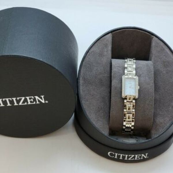 citizen eco-drive watch for women g820-s019257 Small Rectangular Face ...