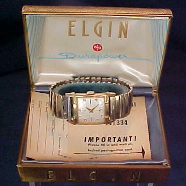 Vintage Elgin Durapower Men's Watch 17 Jewels 10K Manual Wind Case ...