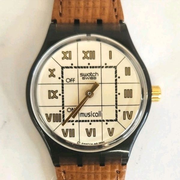 Swatch watch OVATION SLM103 1995 Musicall Melody By Phillip Glass New ...
