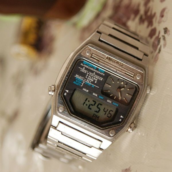 Seiko Robot Face H239 5050 Japan Stainless Steel Mineral Authentic ...