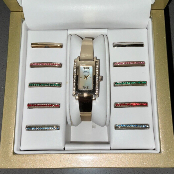 Ladies Rotary cocktail watch with interchangeable decor in original box ...