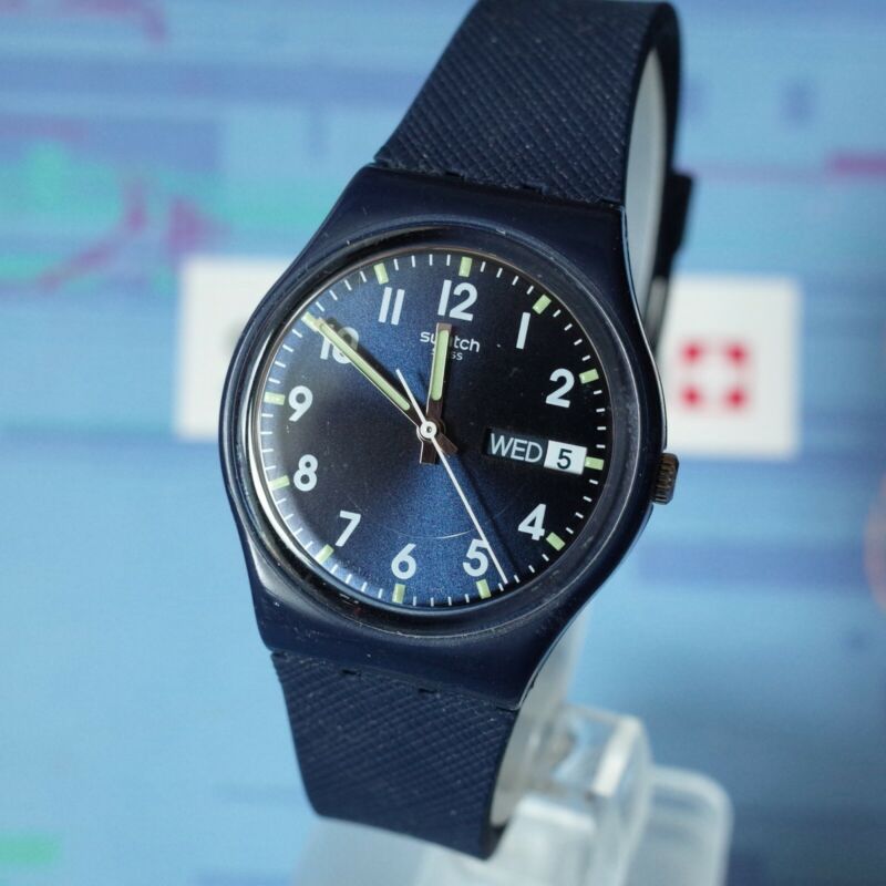 Swatch Core Collection Watch GN718 Sir Blue | WatchCharts Marketplace