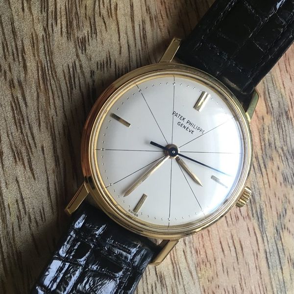 FS: Patek 3423 vintage Calatrava with rare "cross hair" dial and blue ...