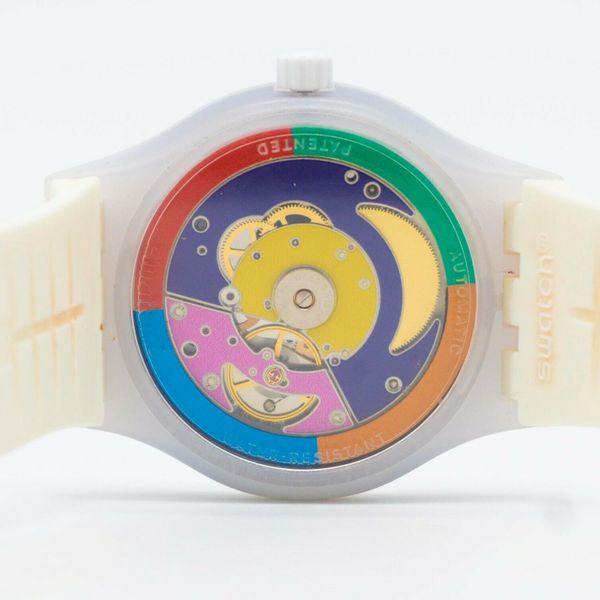 Swatch Watch Sistem51 White - AUTOMATIC (SUTW400) - Transparent ...