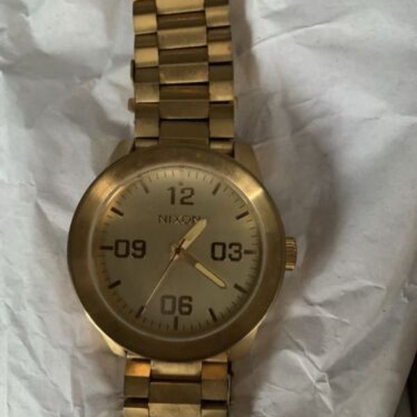 Nixon Gold on Gold Take Charge The Corporal Mens Watch | WatchCharts ...