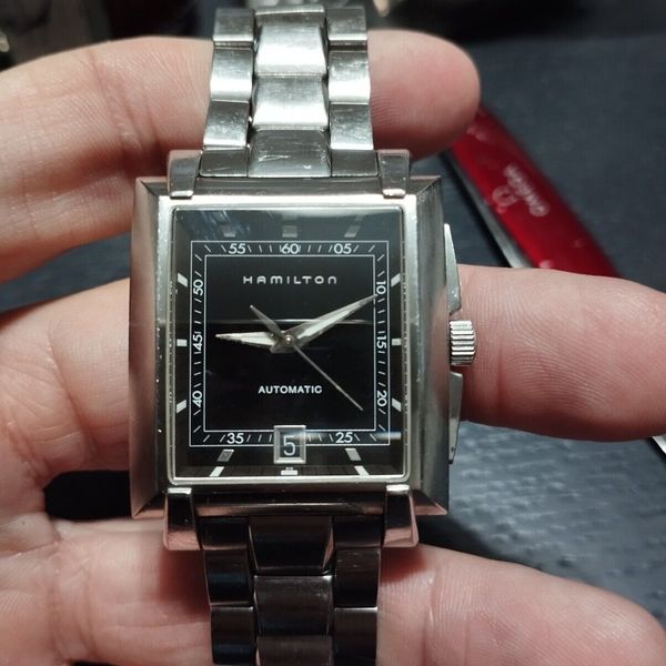 HAMILTON TRENT AUTOMATIC ref. H304150 square UOMO ACCIAIO | WatchCharts ...