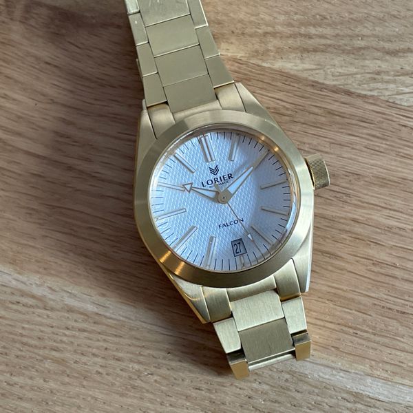 FS: Lorier Falcon Gold / White Full Kit w/ bracelet, leather strap, and ...