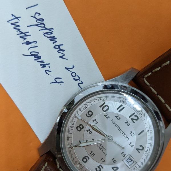 [WTS] Hamilton Khaki Automatic 38mm H704450 Silver Dial and H-10 ...