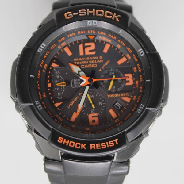 Casio G Shock GW-3000B Gravitometer Sky Cockpit Men's Watch - BUTTONS ...