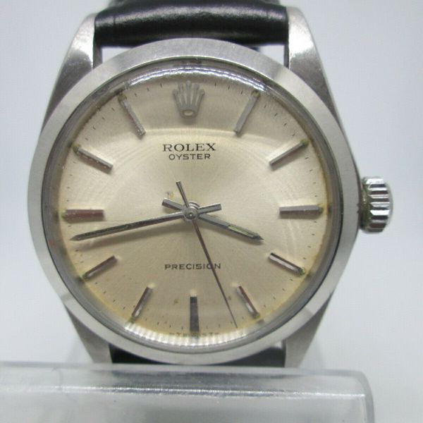 VINTAGE ROLEX OYSTER PRECISION 6427 STAINLESS STEEL HANDWIND MENS WATCH ...