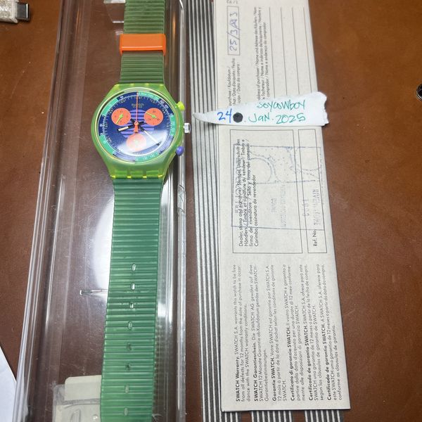 [WTS] Swatch Neo Wave ref SCJ100 circa 1991 Fluorescent Chronograph ...
