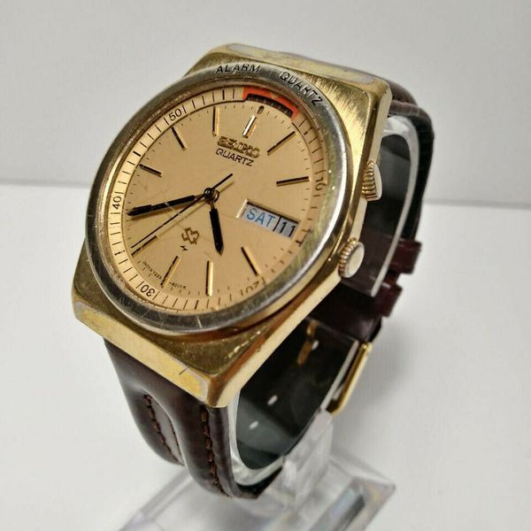 SUPER RARE Vintage SEIKO QUARTZ ALARM 7223-6019 MENS WATCH ...