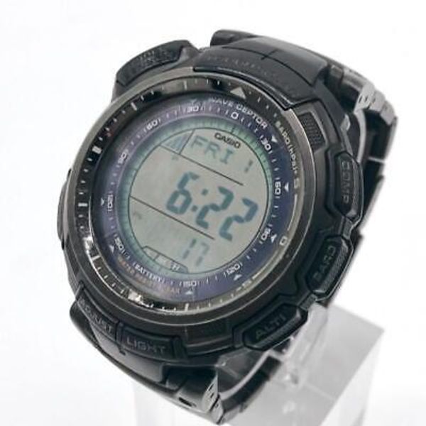 Rare Casio Protrek Men'S Watch Radio Solar Climbing Titanium ...