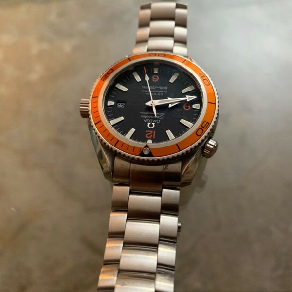 Omega Seamaster Planet Ocean 42mm Orange Bezel 600m Ref 2290.50.00 FULL ...