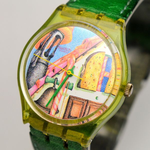 SWATCH 1993 GG123 LE CHAT BOTTE QUARTZ WATCH | WatchCharts Marketplace