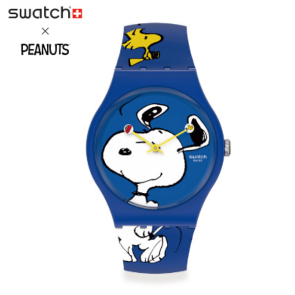 Swatch x Peanuts Snoopy wristwatch limited collaboration POW WOW FIRST ...