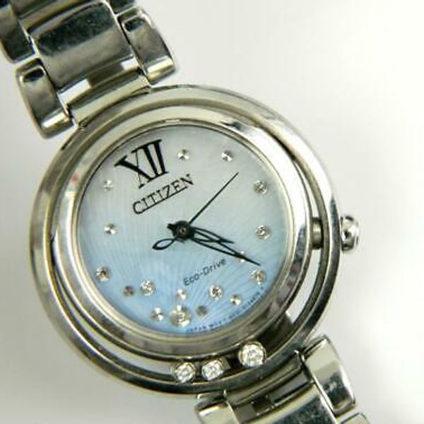 CITIZEN Eco-Drive Floating Diamond Stainless Women's Watch E031-S094577 ...