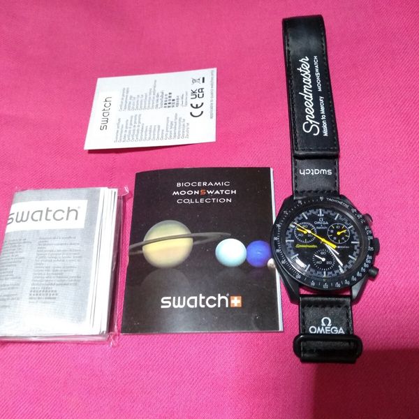 Orologio della Omega Swatch Speedmaster - Mission to Mercury (Batman ...