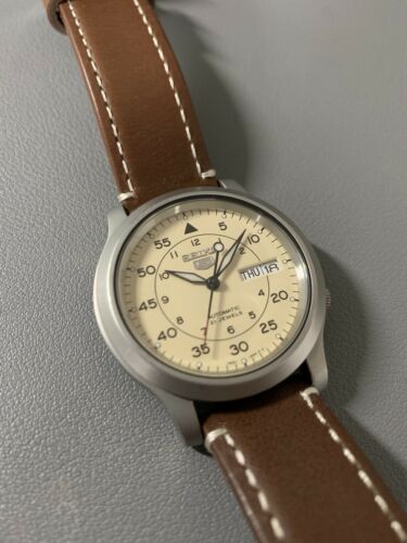 Seiko SNK803 - Beige Seiko 5 Automatic | WatchCharts