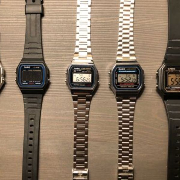 Casio Classics bundle — F91WM, F91 Negative Display, A158WA, A168W, W ...