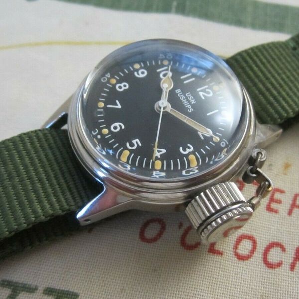 WW2 HAMILTON MILITARY WATCH A-11 USN BUSHIPS FROGMAN CASE ! | WatchCharts