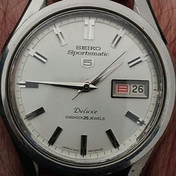Vintage Seiko '5' JDM 7619-9010 Sportsmatic Deluxe. Kanji Day. 1966 ...