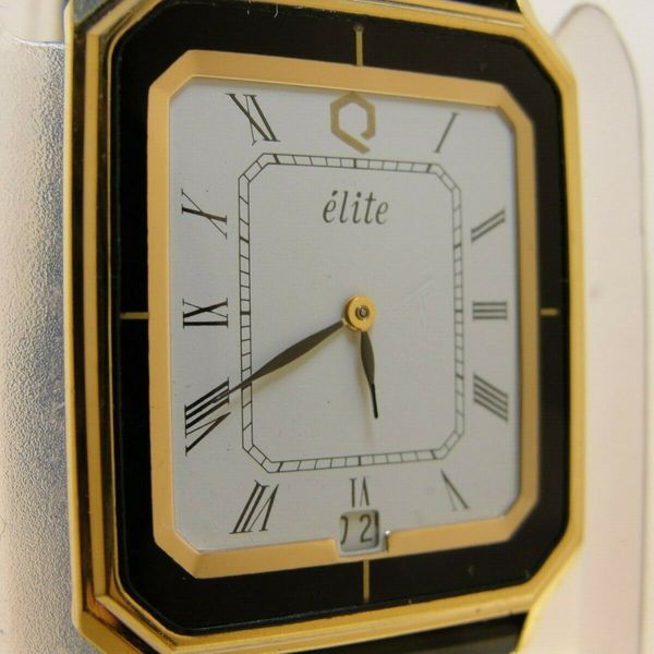 TIMEX ELITE WATCH, RARE AND UNUSUAL, VERY THIN QUARTZ MOVEMENT ...