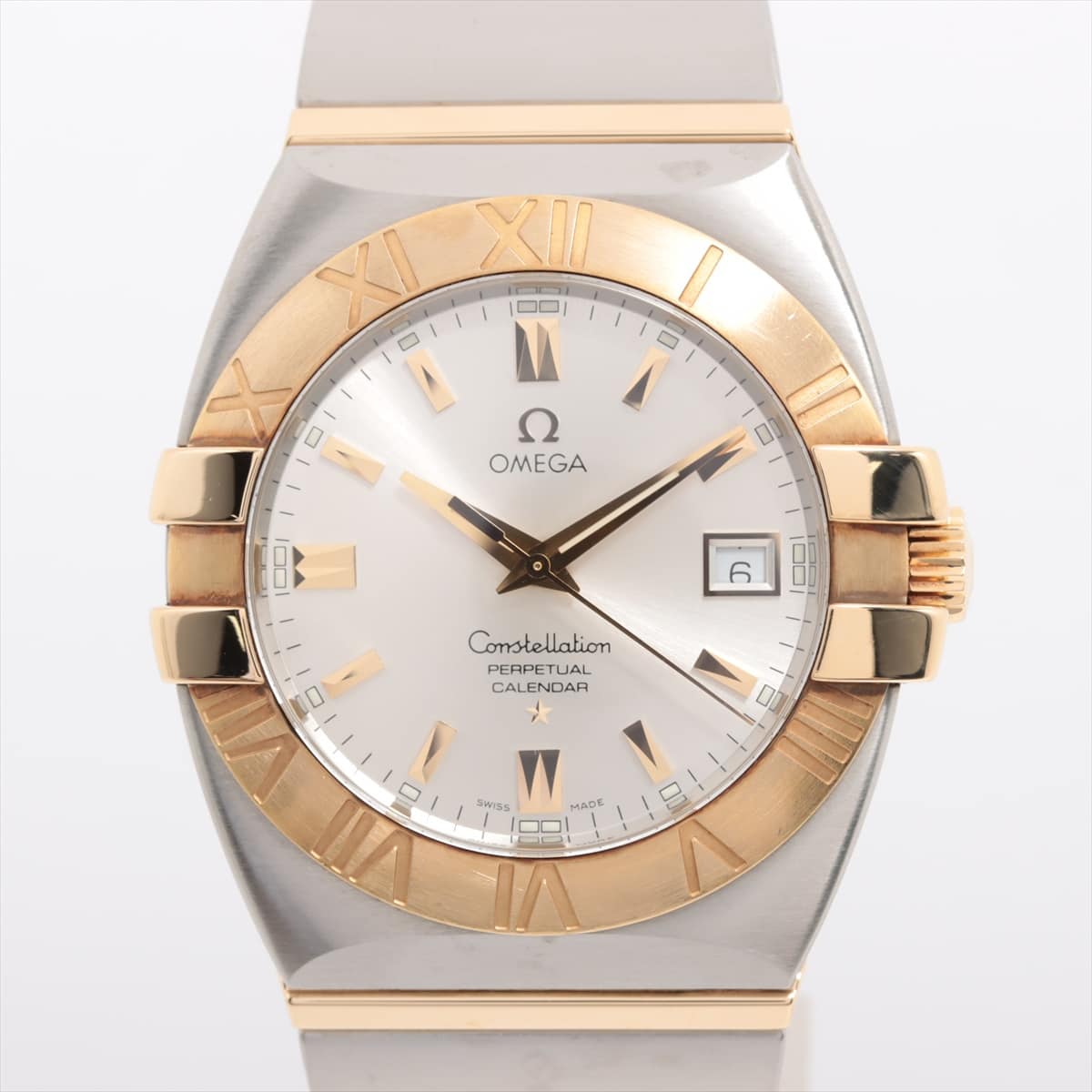 [Used] Omega Constellation Double Eagle Perpetual Calendar 1213.30 SS × ...
