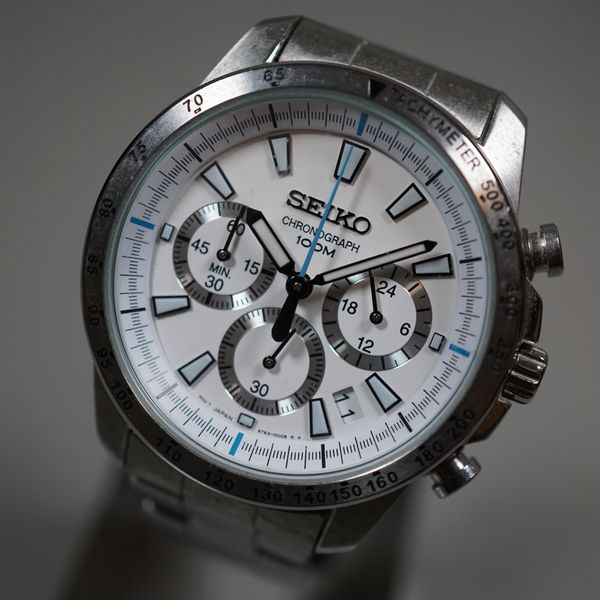 [WTS] Seiko SSB025P1 6T63 White Dial Chronograph Tachymeter Quartz Watch - $90 | WatchCharts ...