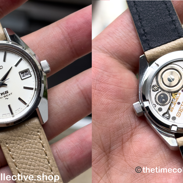 [WTS] King Seiko 45KS 4502-7001 Hi-Beat 36000BPH JDM + Sapphire Exhibition Caseback + New Strap ...