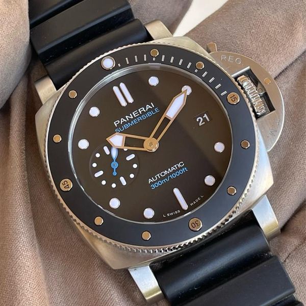 FSOT Panerai 683 SUBMERSIBLE - 42mm PAM00683 Ceramic Bezel PAM683 ...