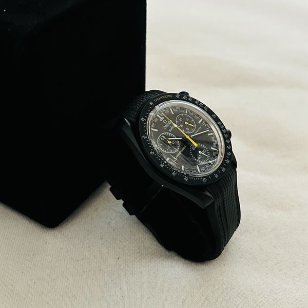 Swatch X Omega Custom Dark Side Of The Moonphase Omega X Swatchâ Read ...