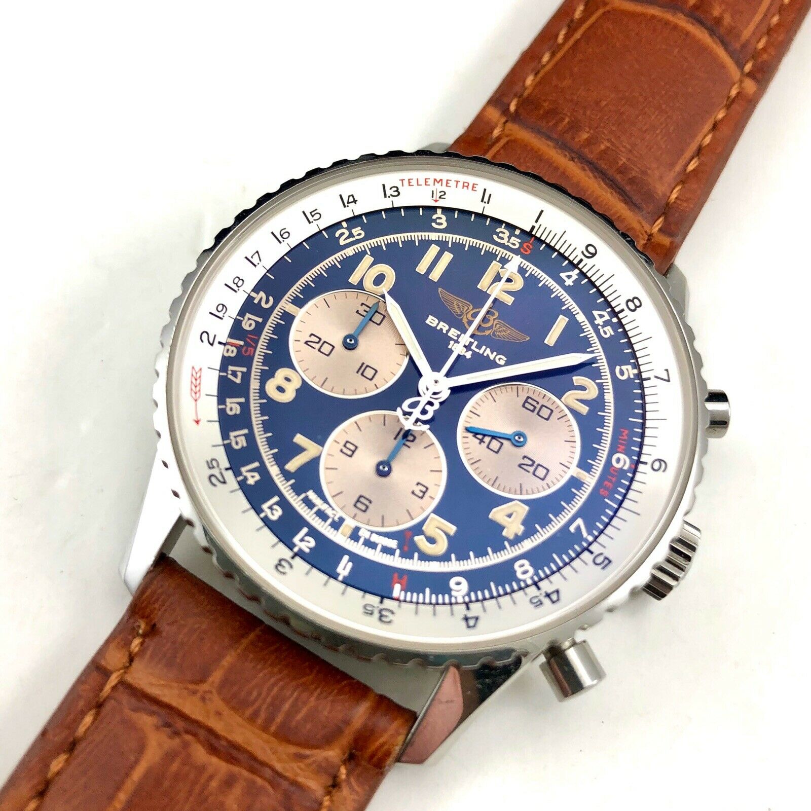 Breitling Navitimer 92 A30022 BLUE DIAL Chronograph B30 Automatic Box ...
