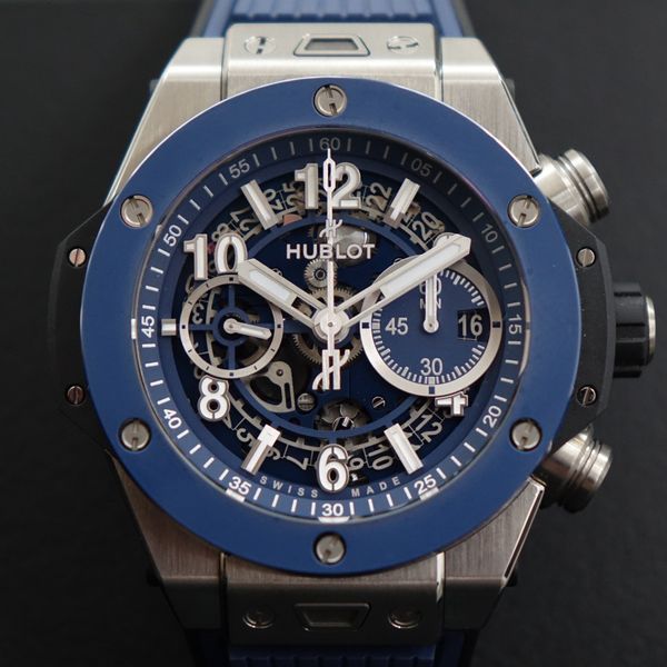 Hublot Big Bang Unico Titanium Blue Ceramic 421.NL.5170.RX full set ...