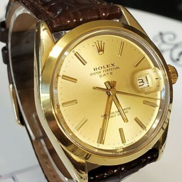 Fantastic near mint 1985 Rolex 15505 14k/SS date Wristwatch | WatchCharts