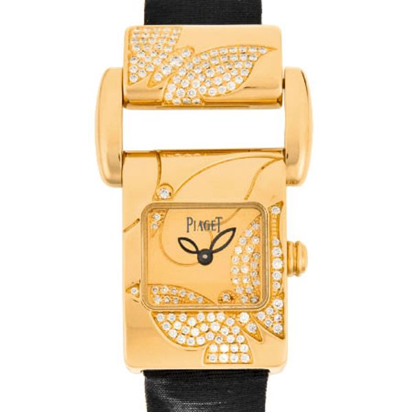 Piaget PIAGET Miss Protocol Diamond K18YG Ladies Watch Quartz Champagne ...