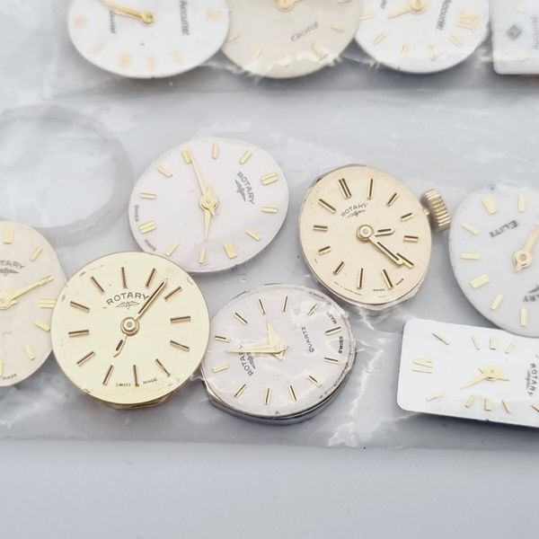 11 X Job Lot Bundle Accurist And Rotary Lady Watch Movement ...