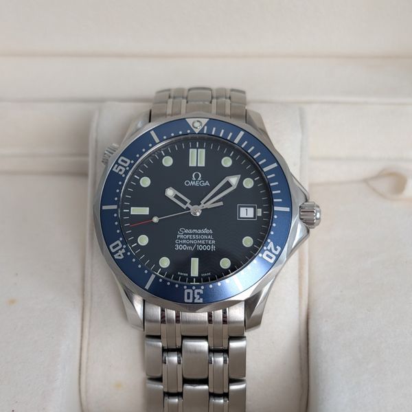 OMEGA Seamaster Blue Men's Watch 2531.80 Full Set Omega Service ...