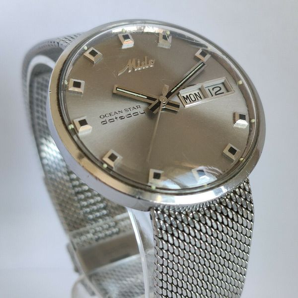 Vintage MIDO Ocean Star Datoday Stainless Steel Automatic Watch (5069 ...