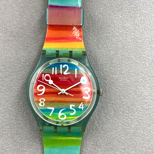 Swatch Watch GS124 Unisex Color The Sky Multicolor 34mm Good condition ...