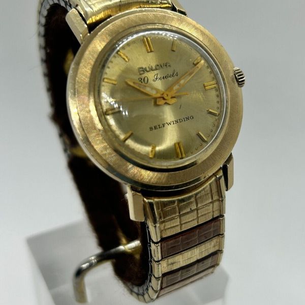 Vintage Bulova Date M7 Mens Automatic 10K RGP Bezel Works | WatchCharts ...